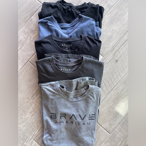 Brave American | Shirts | Brave American Tshirts Set Of 5 | Poshmark